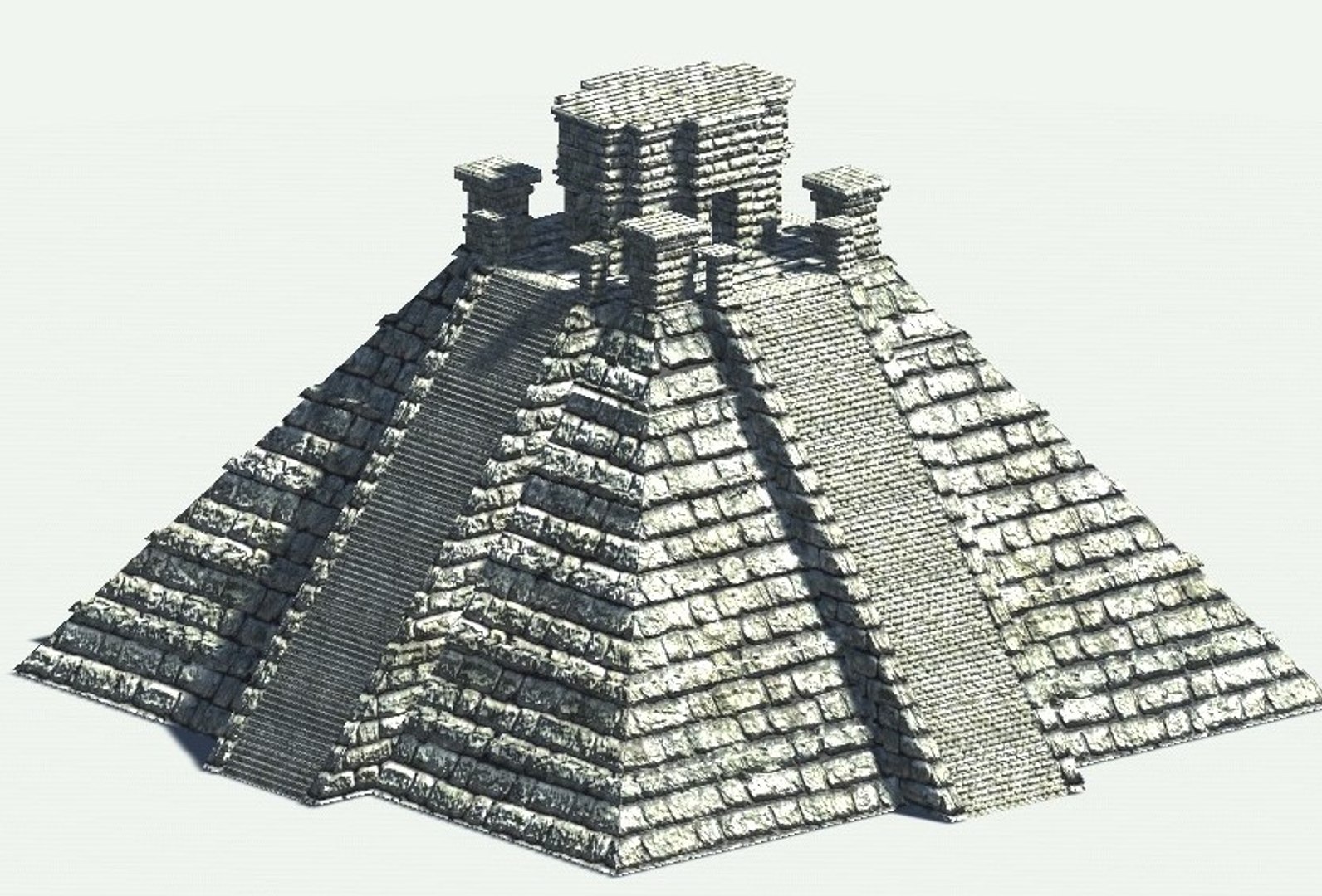 Temples Mayan 3d Model