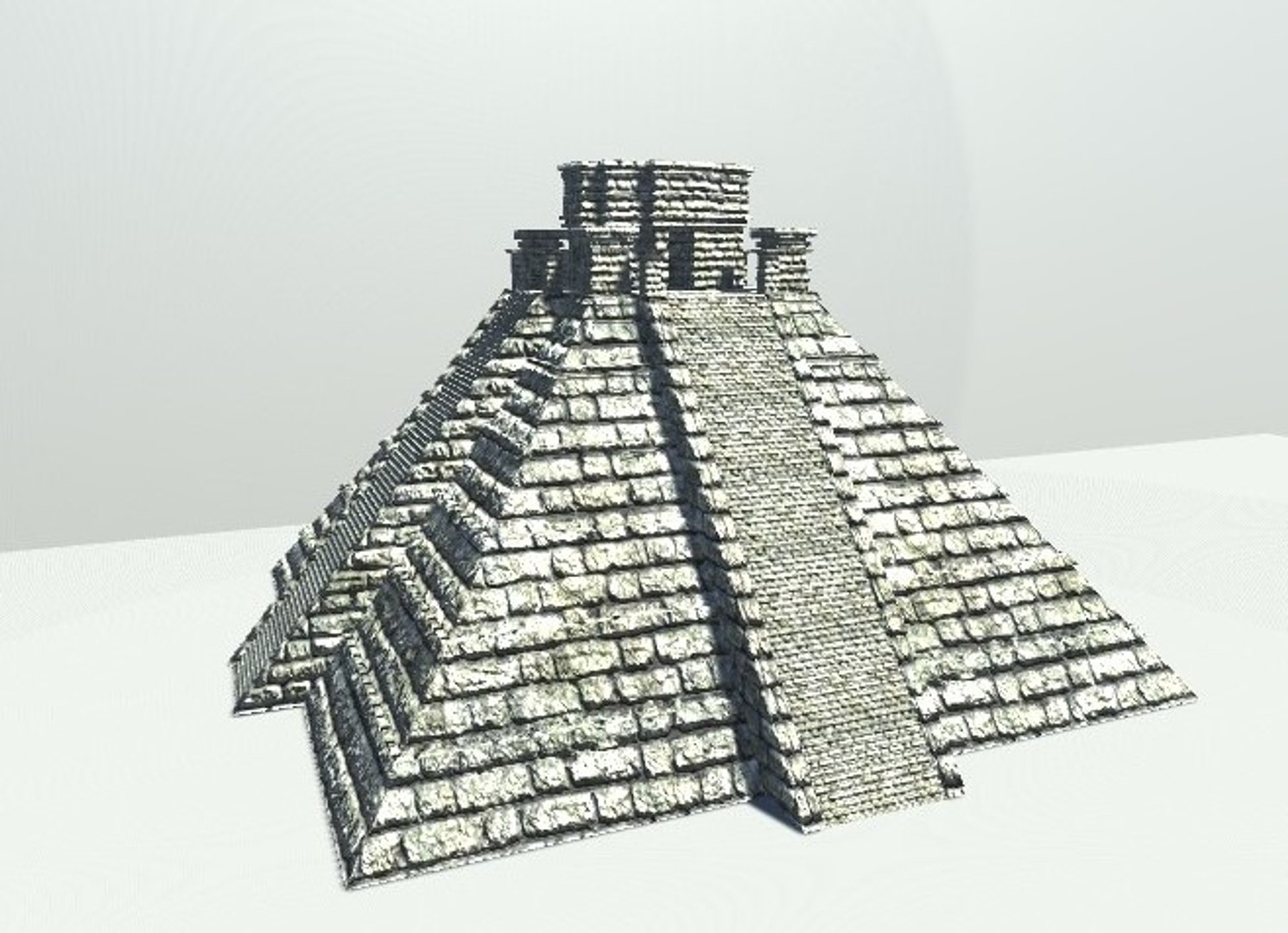 Temples Mayan 3d Model