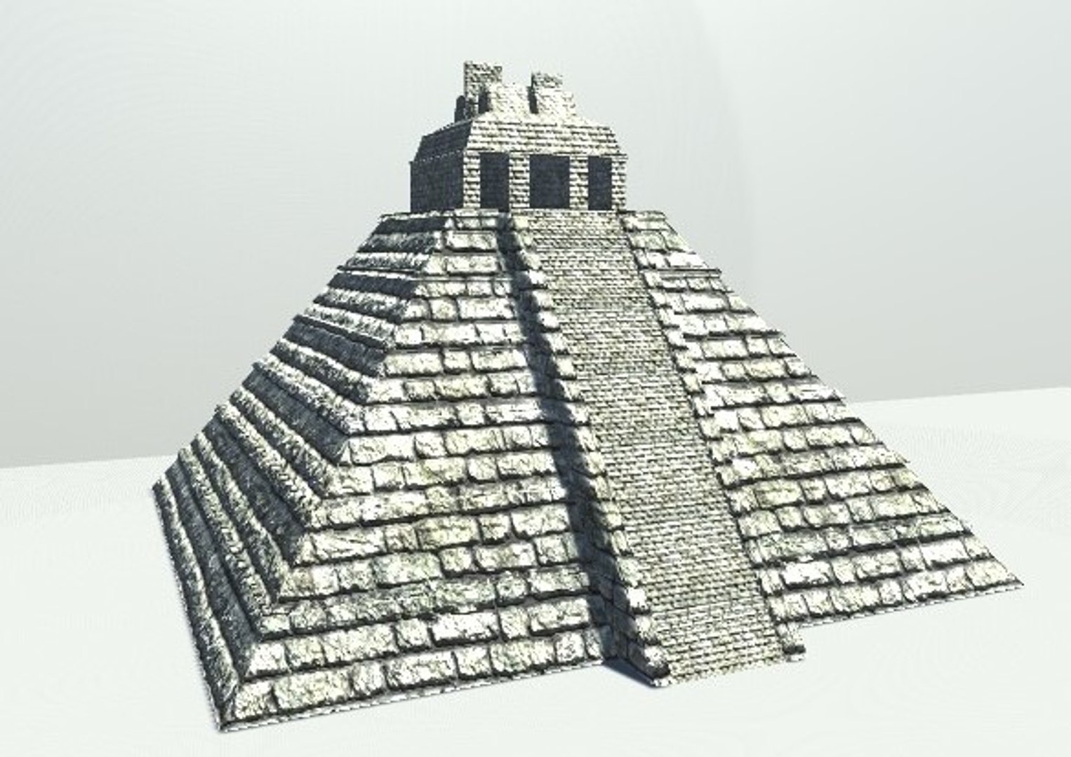 Temples Mayan 3d Model