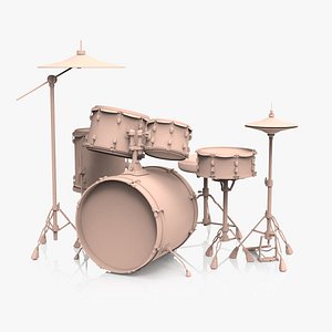 Acoustic Drum Kit 3D Models for Download | TurboSquid
