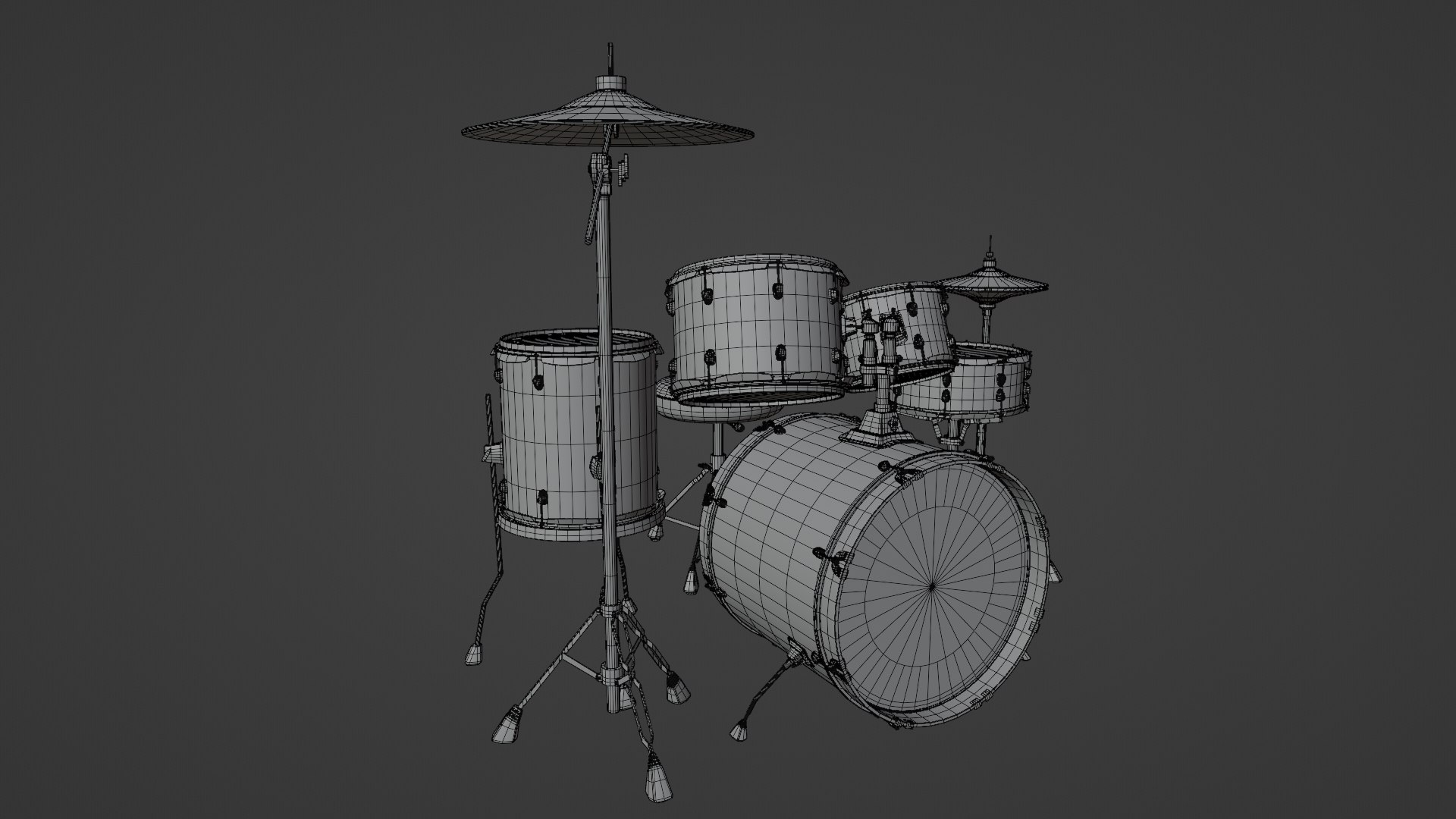 Drum Set 3D - TurboSquid 2128015