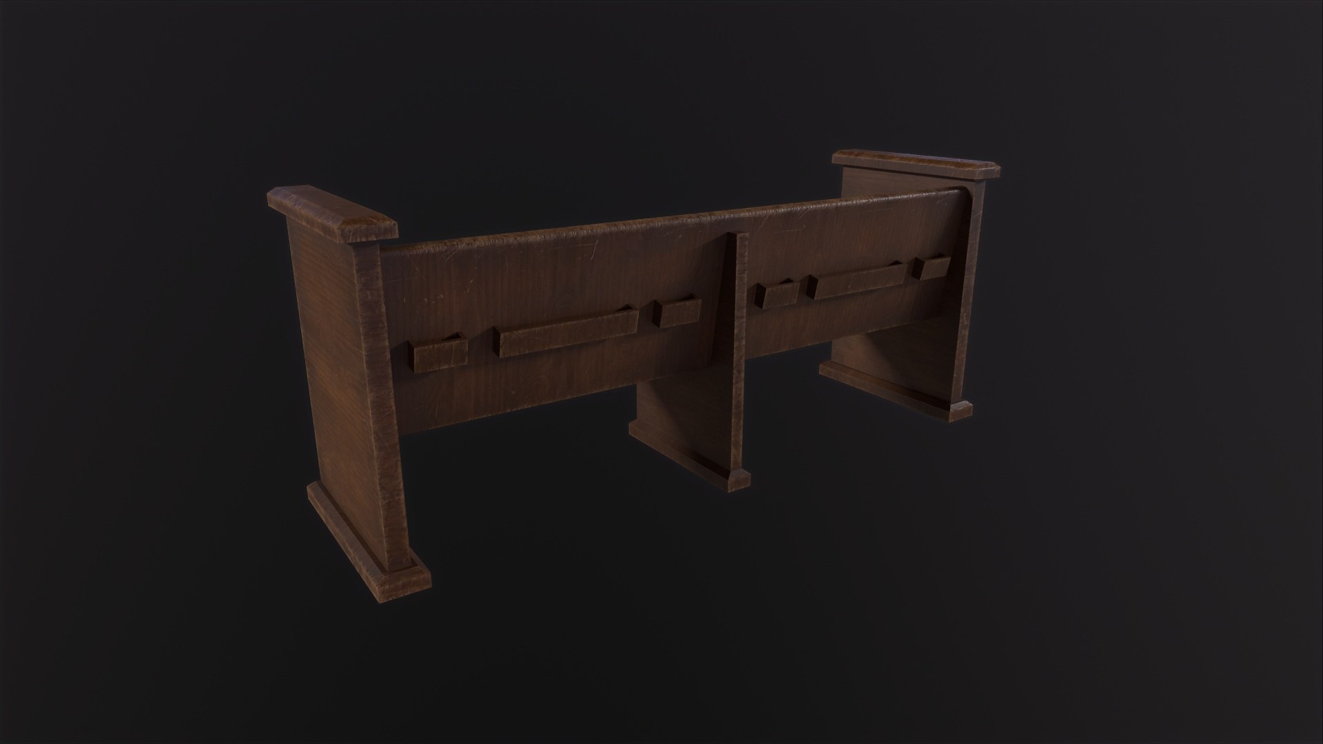 Church Pew 3D model - TurboSquid 2107788