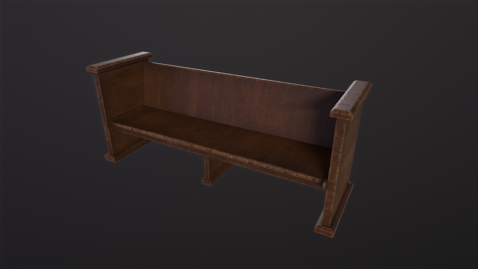 Church Pew 3D model - TurboSquid 2107788