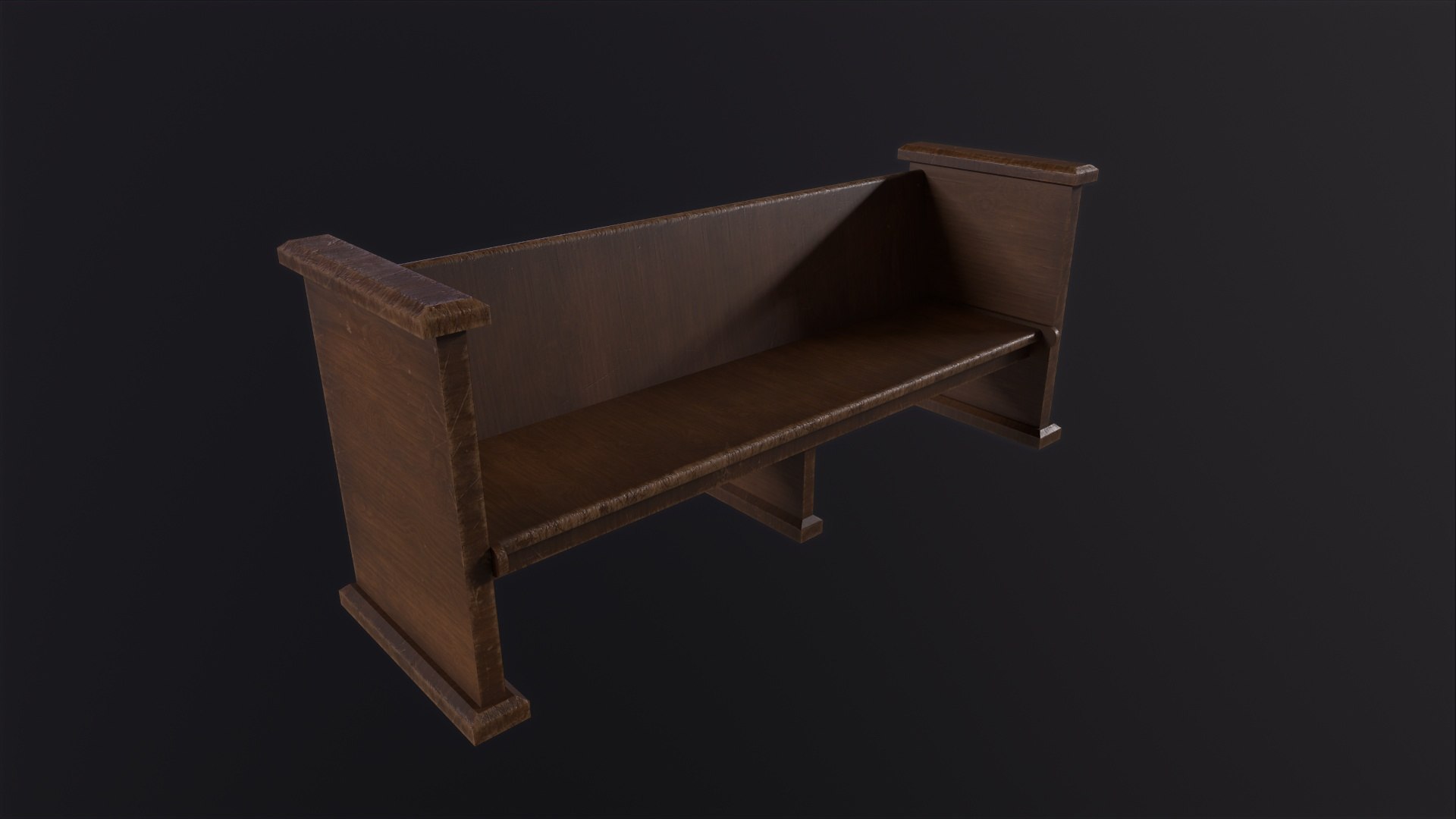 Church Pew 3D model - TurboSquid 2107788