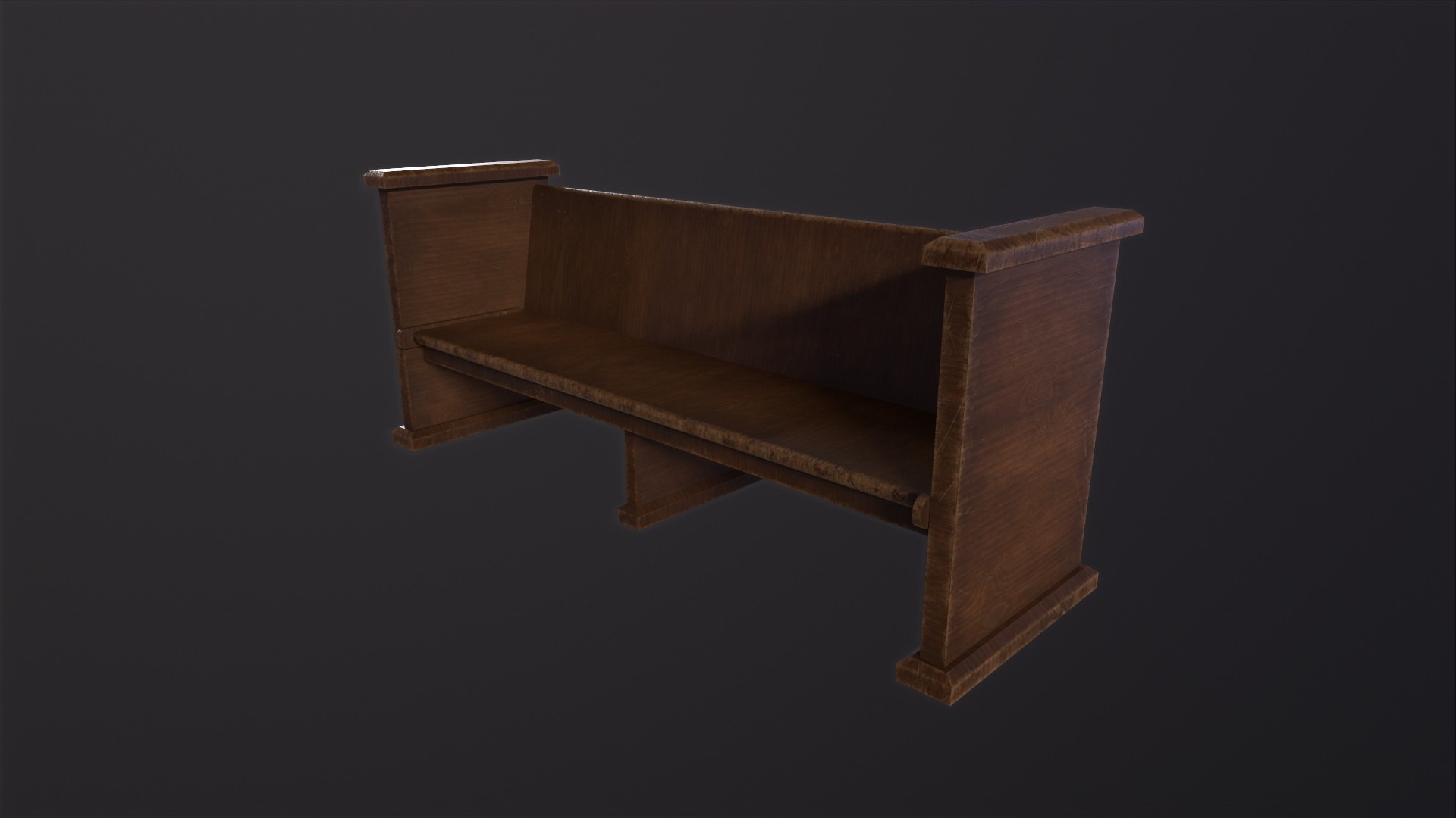 Church Pew 3D model - TurboSquid 2107788