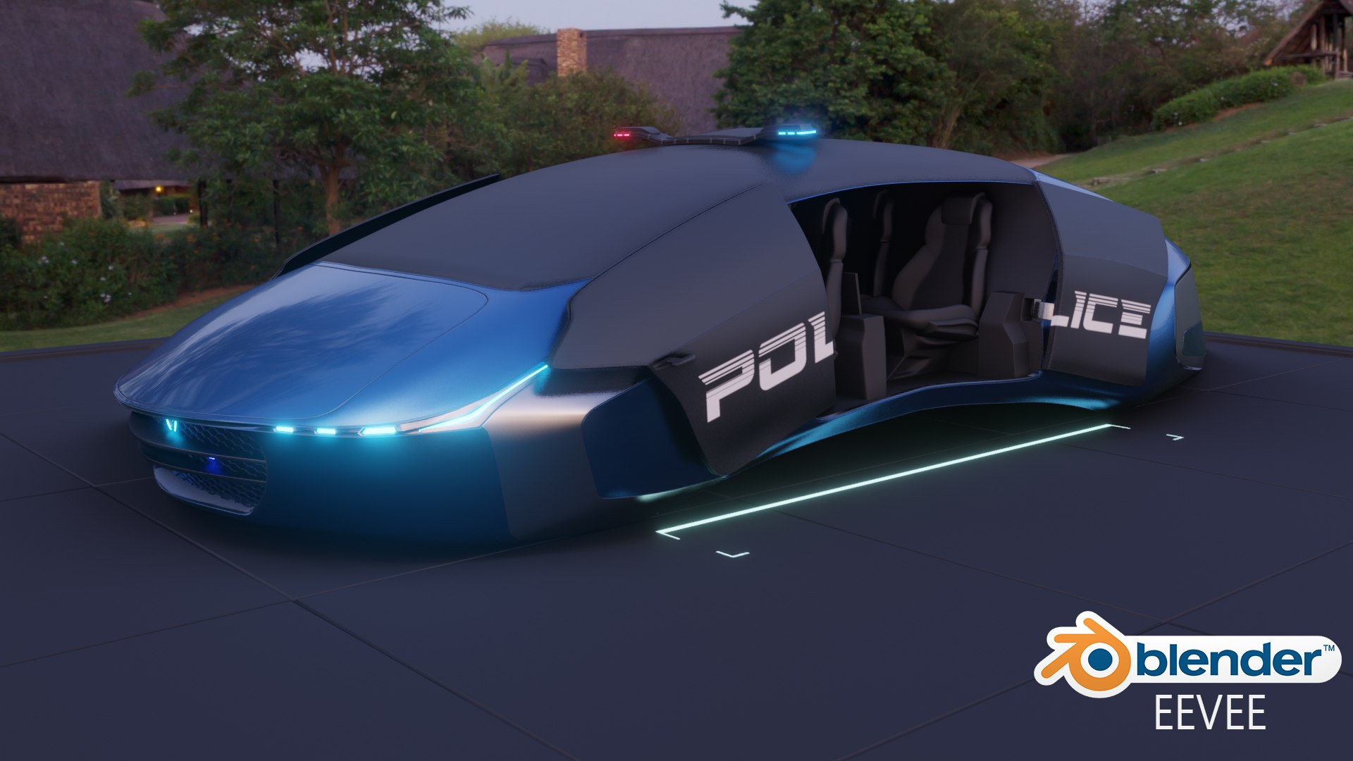 Flying Future Police Cars