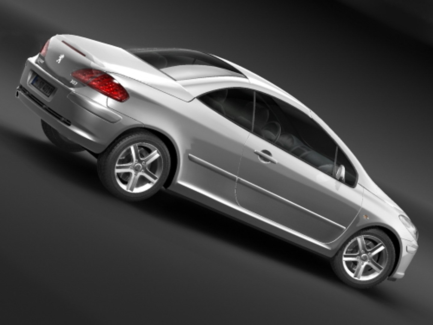peugeot 307 cc car 3d model