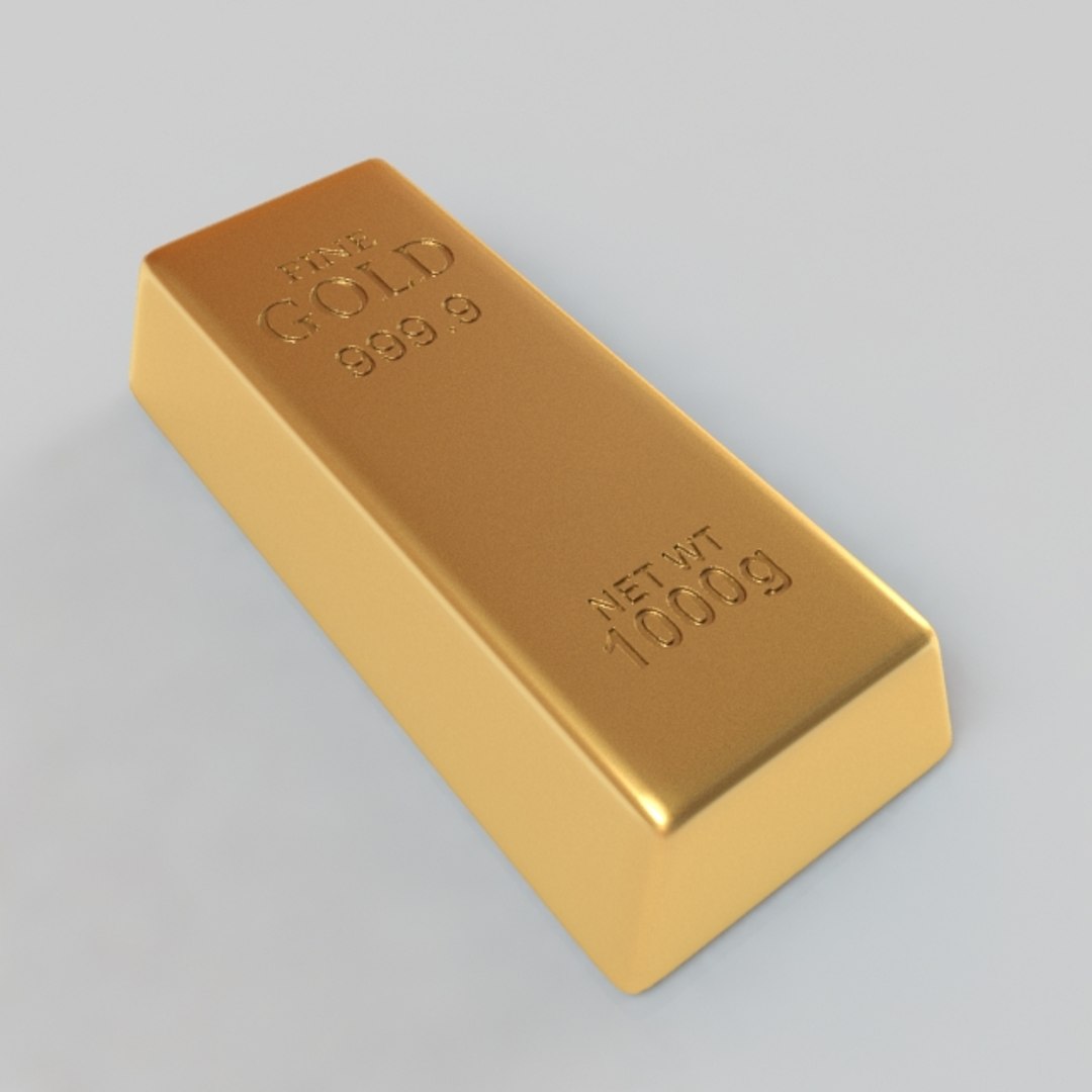 Gold Bar 3d Max
