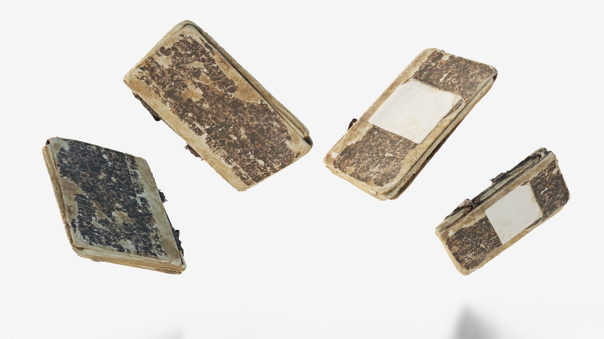 3D Scanned Old Damaged Book Model - TurboSquid 2359011