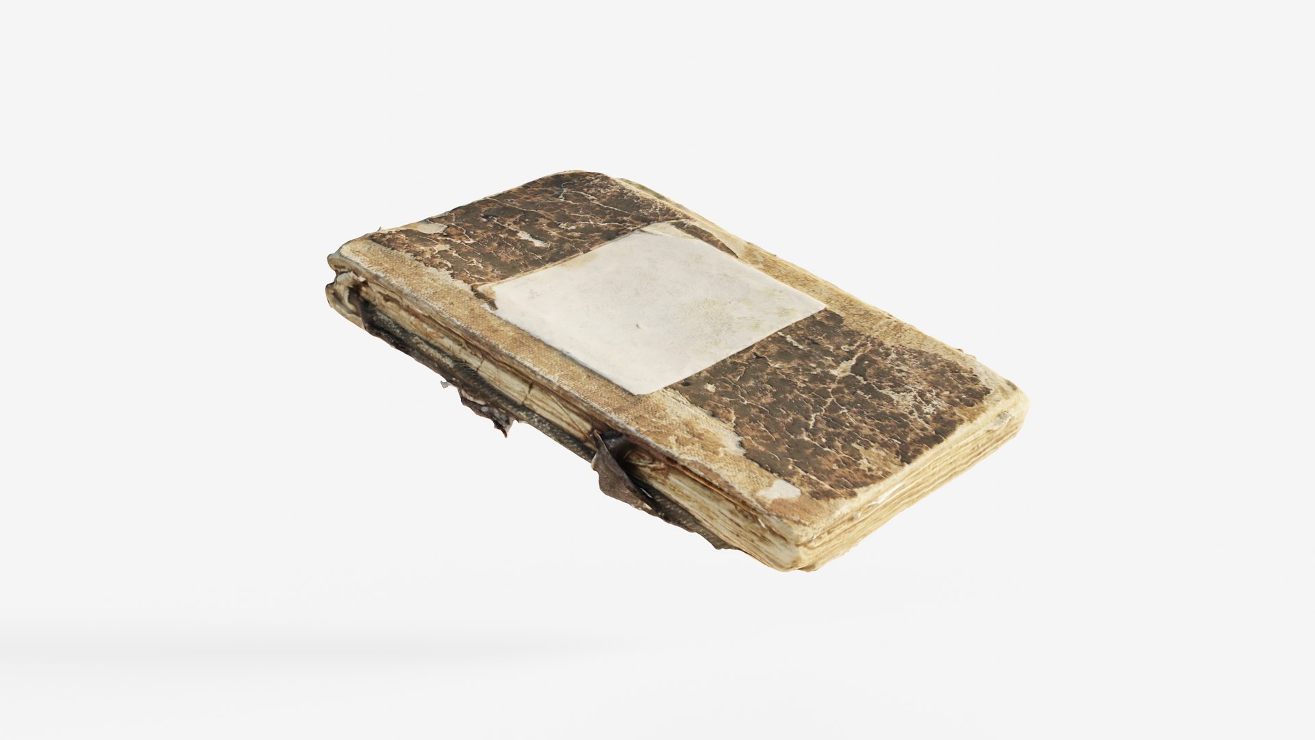 3D Scanned Old Damaged Book Model - TurboSquid 2359011