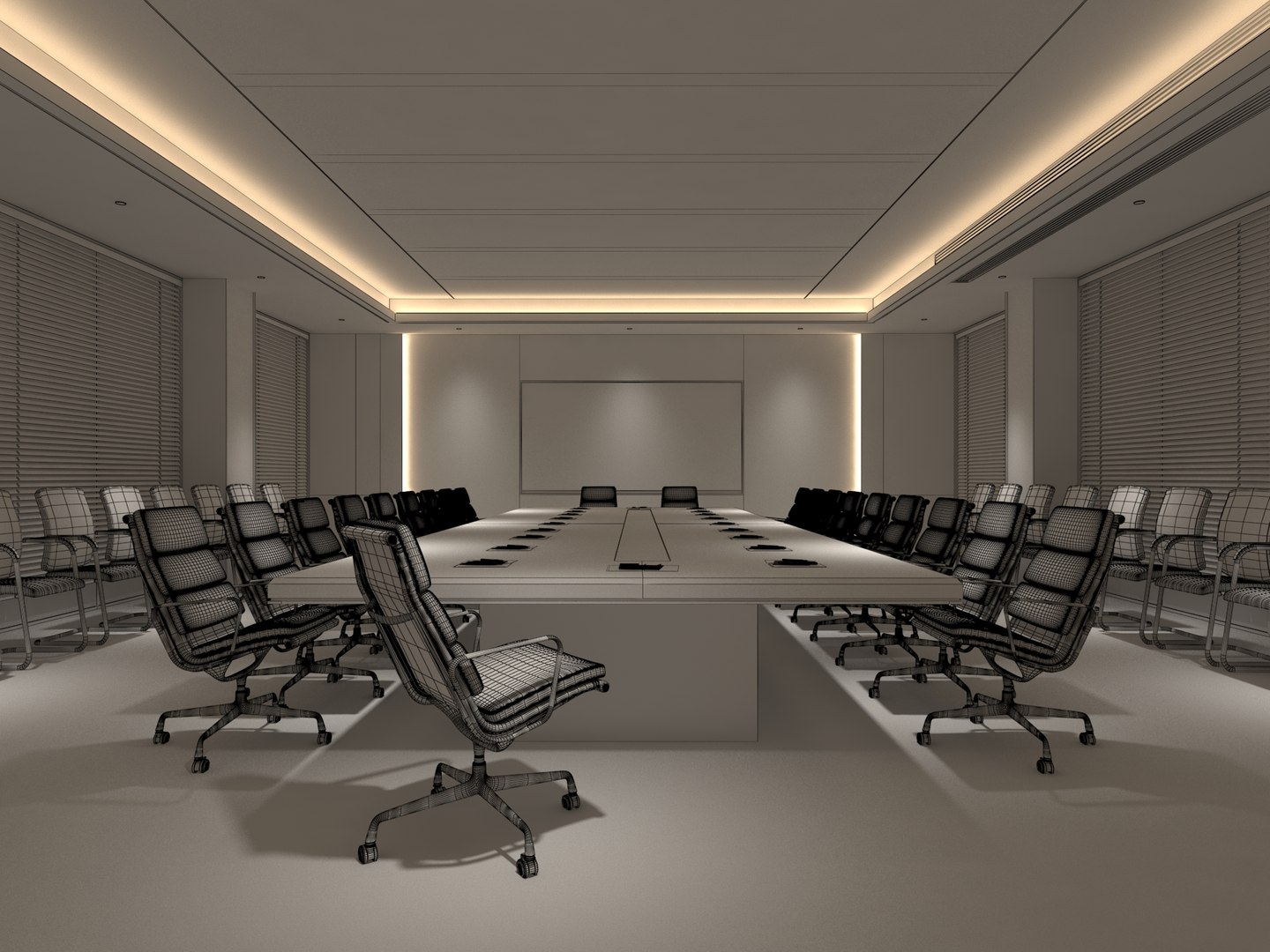 Conference Room Model - TurboSquid 2028576