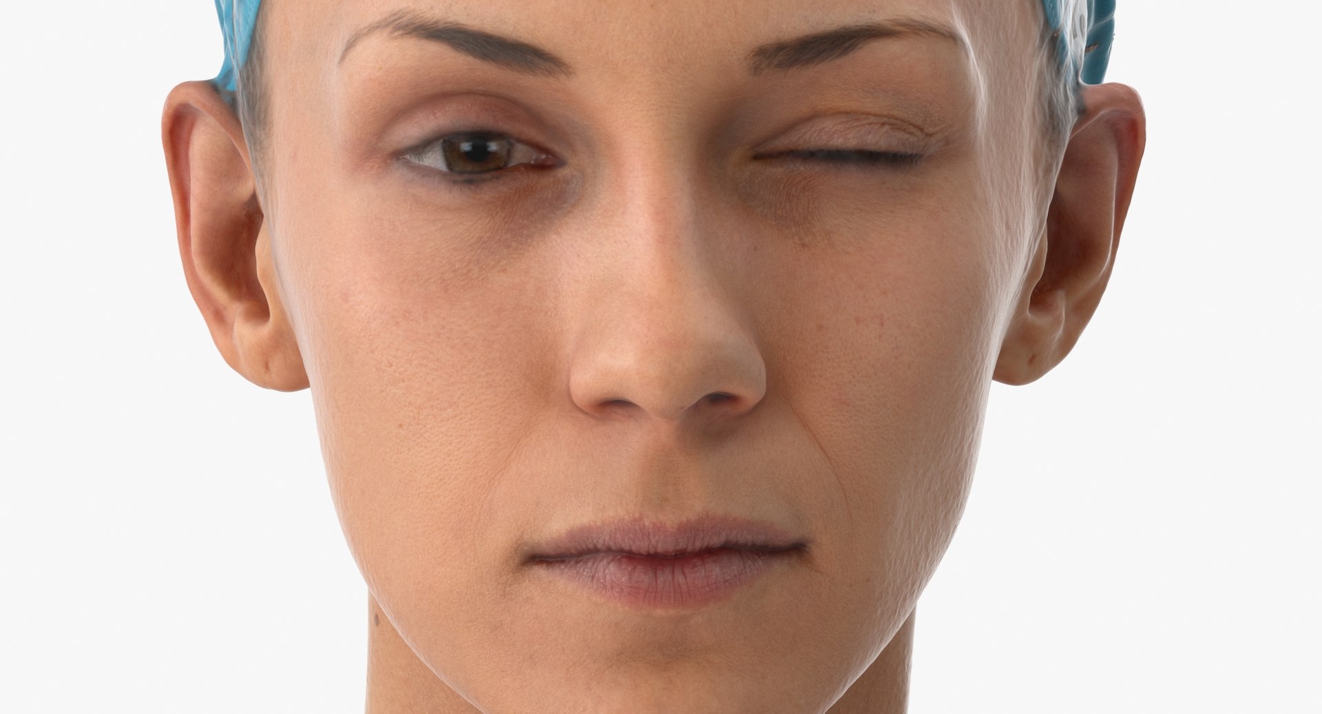 Athena Human Head Wink 3D Model - TurboSquid 1674769