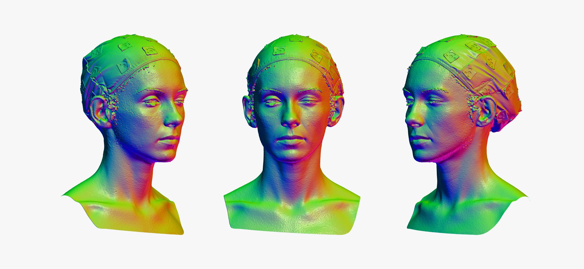 Athena Human Head Wink 3D Model - TurboSquid 1674769