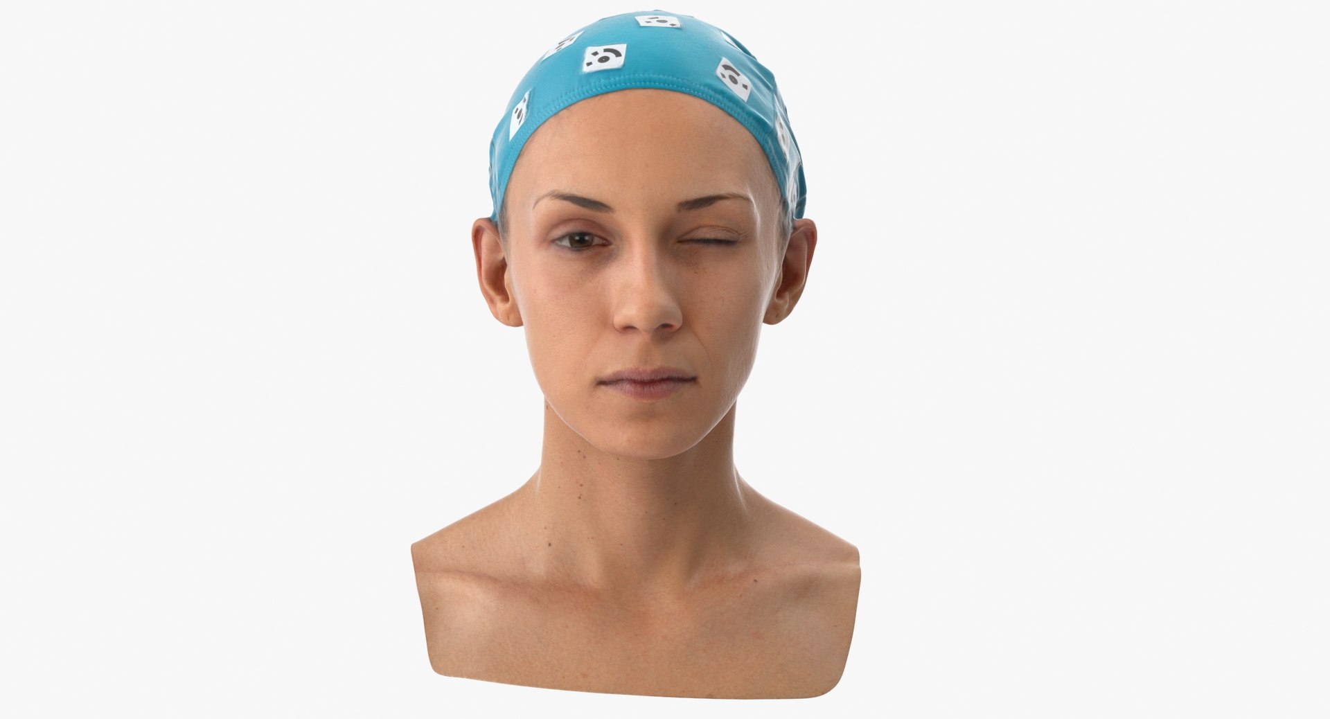 Athena Human Head Wink 3D Model - TurboSquid 1674769