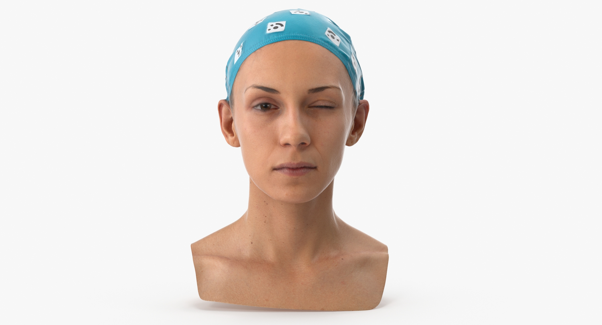 Athena Human Head Wink 3D Model - TurboSquid 1674769