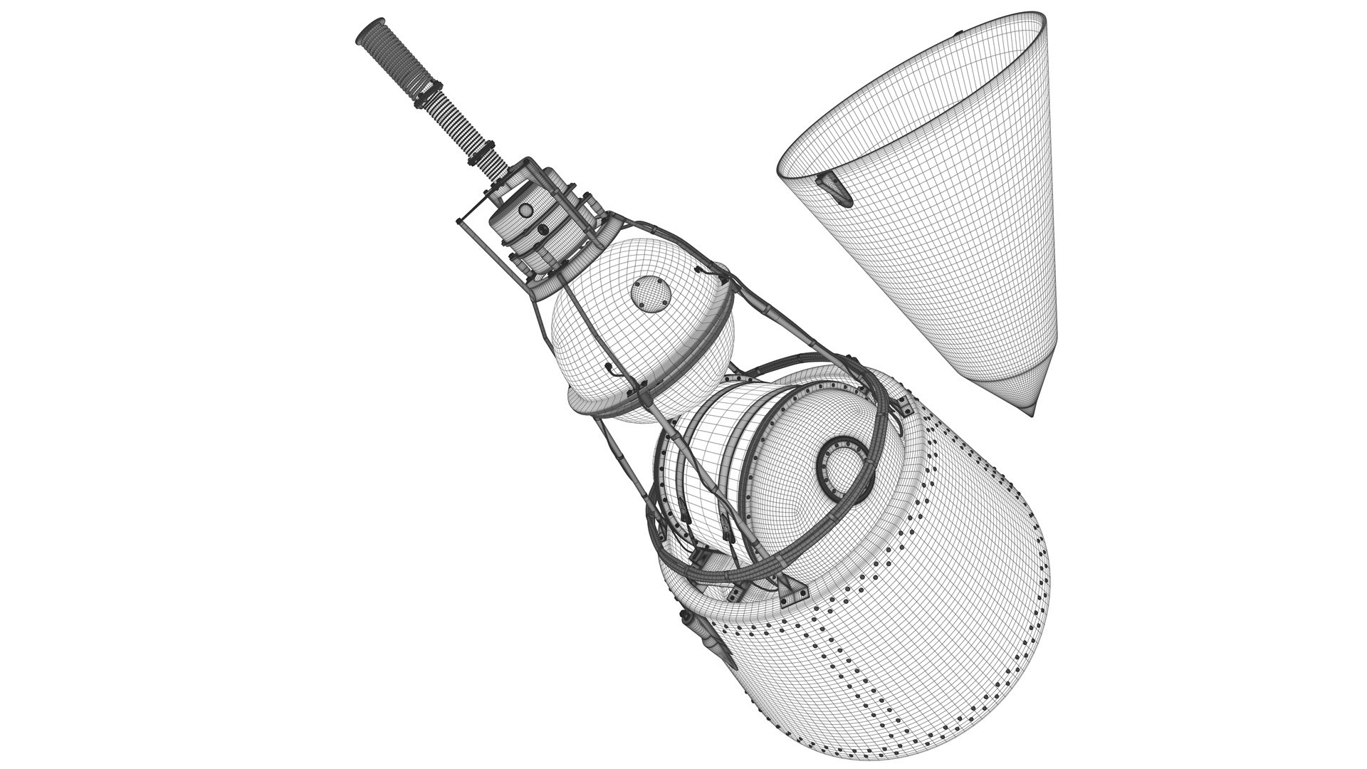3D Sputnik 2 Satellite - TurboSquid 2269298