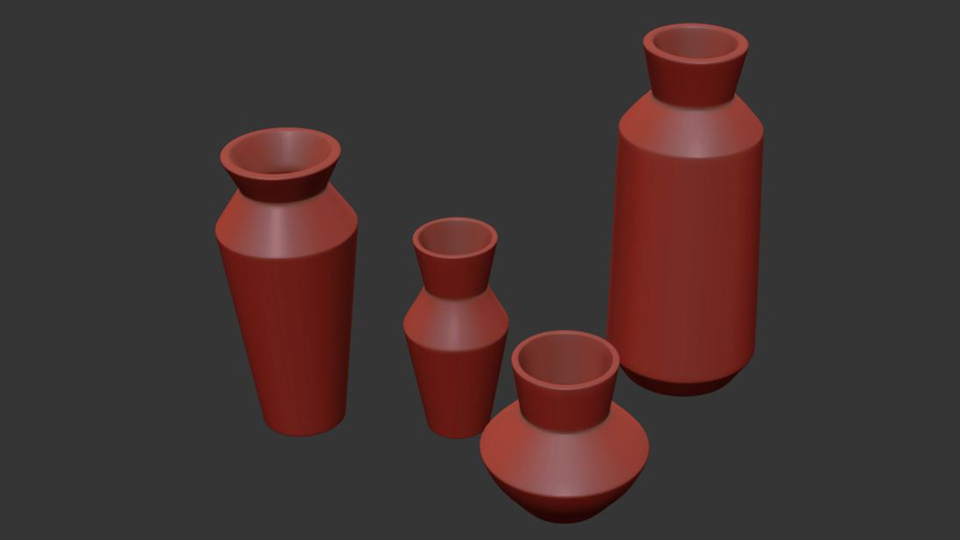 Asher Ceramic Vases Model - TurboSquid 2278147