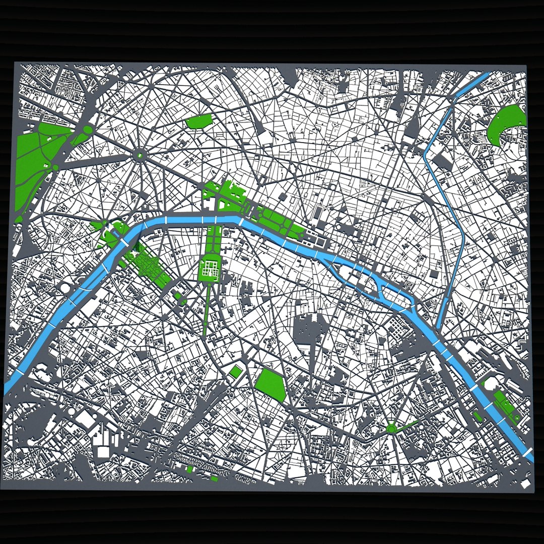 Paris City 3d Max