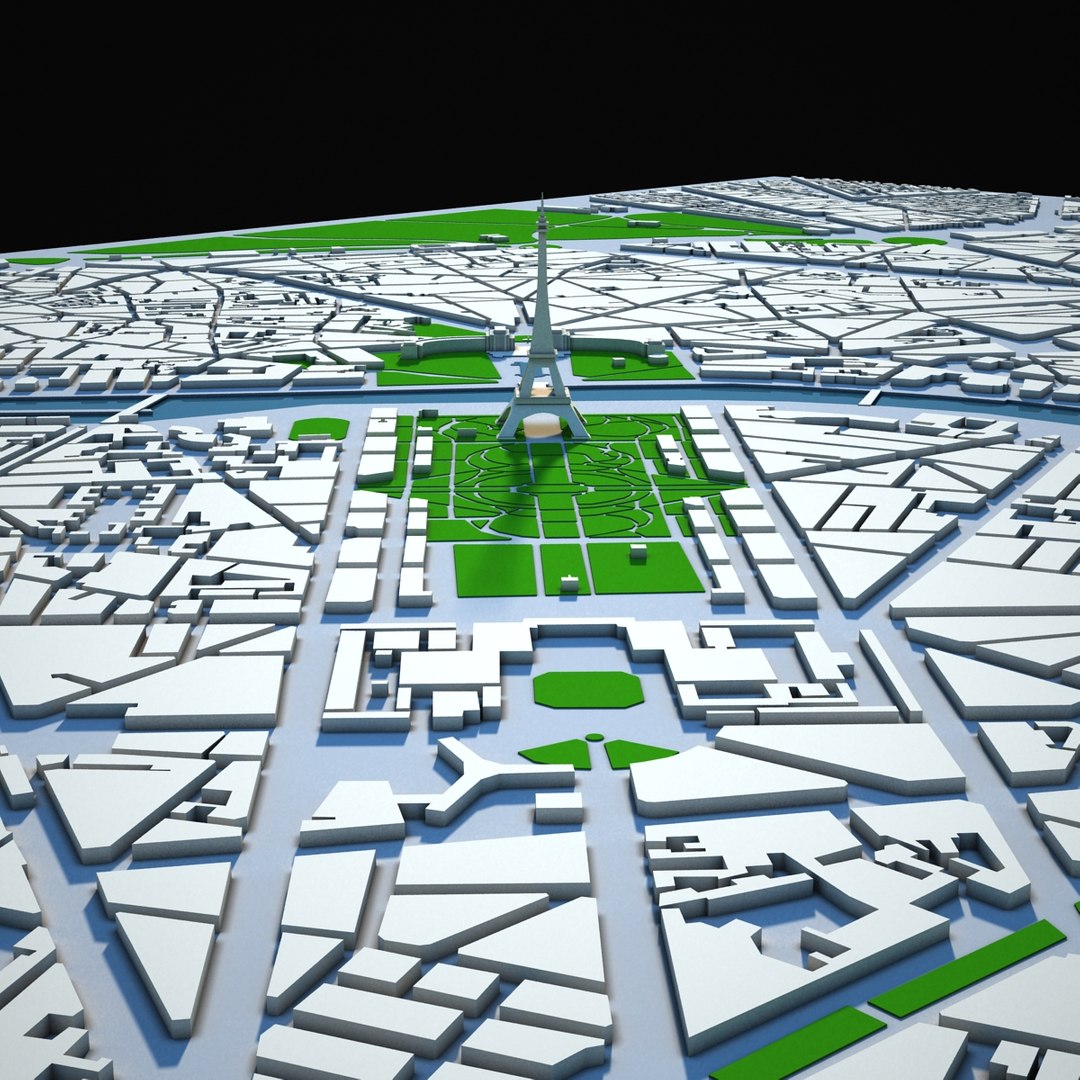 Paris City 3d Max