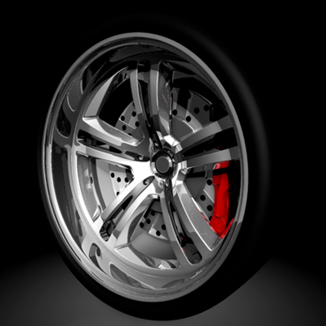 Cool Racing Style Wheels 3d Model