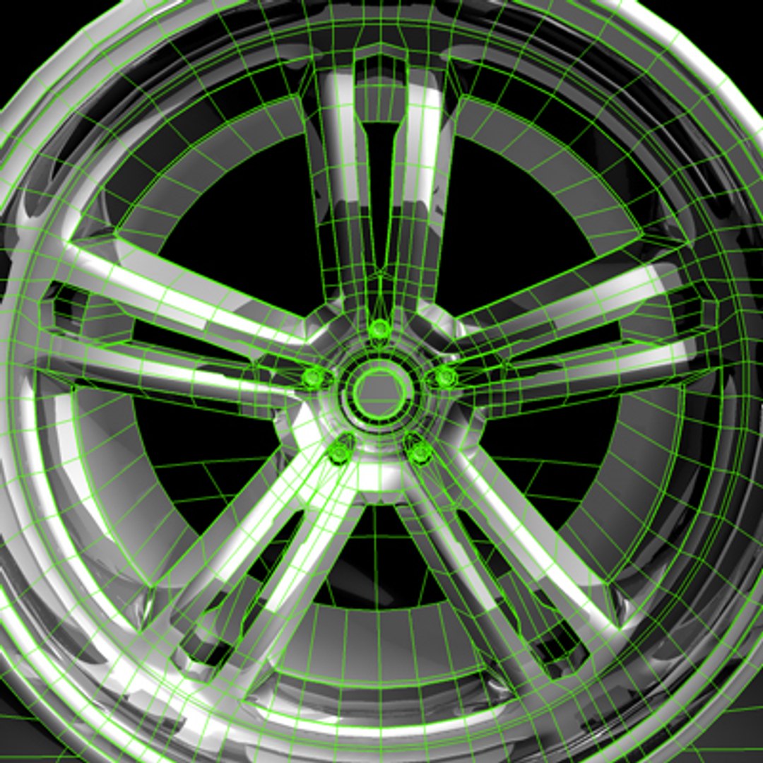 Cool Racing Style Wheels 3d Model