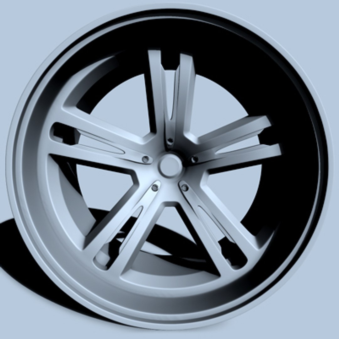 Cool Racing Style Wheels 3d Model