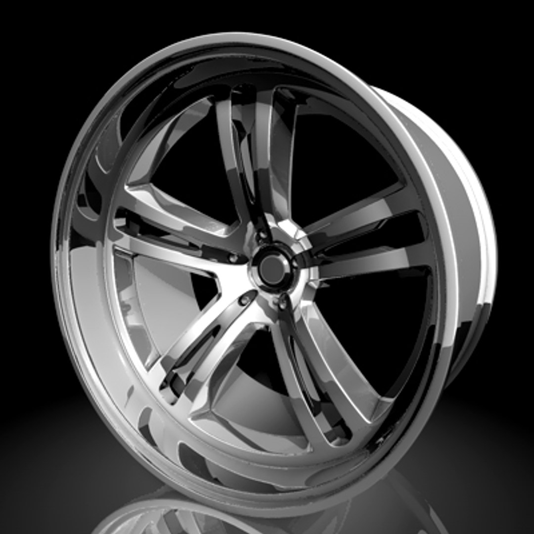 Cool Racing Style Wheels 3d Model