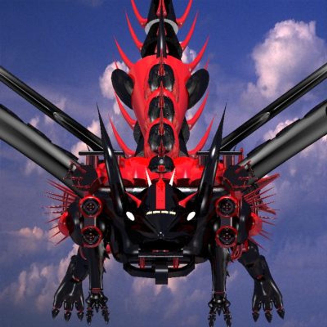 Mecha-dragon Bone Animation 3d Max