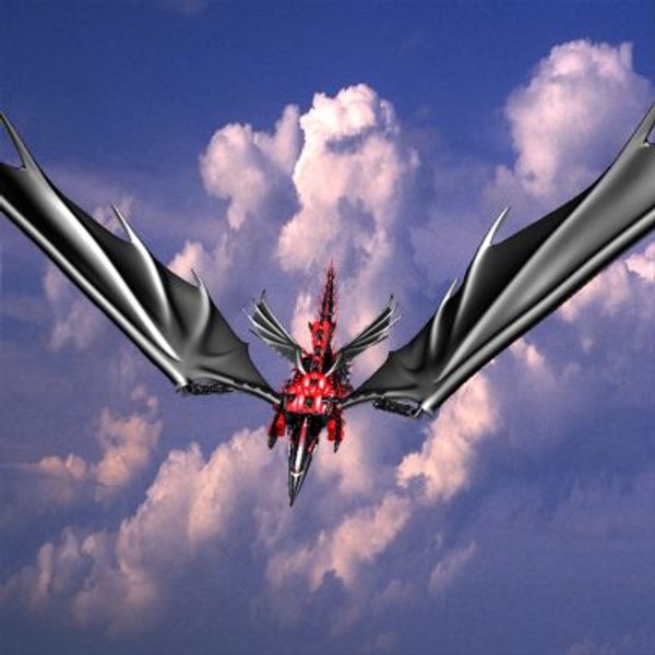 mecha-dragon bone animation 3d max