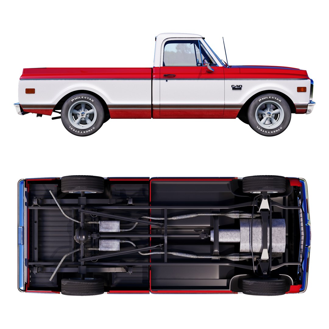 3D Chevrolet C10 1971 - TurboSquid 2128206