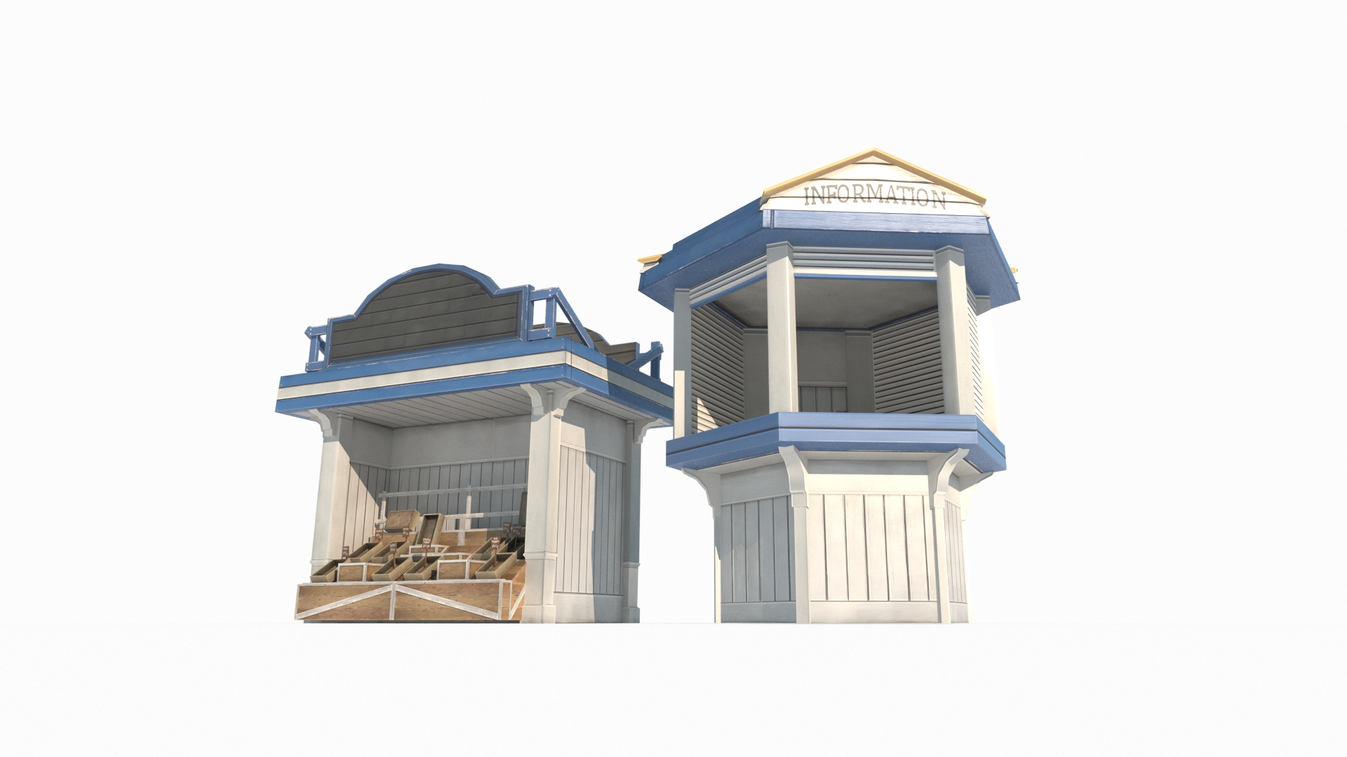 Modern Architecture Roadside Shop Model - TurboSquid 2294731