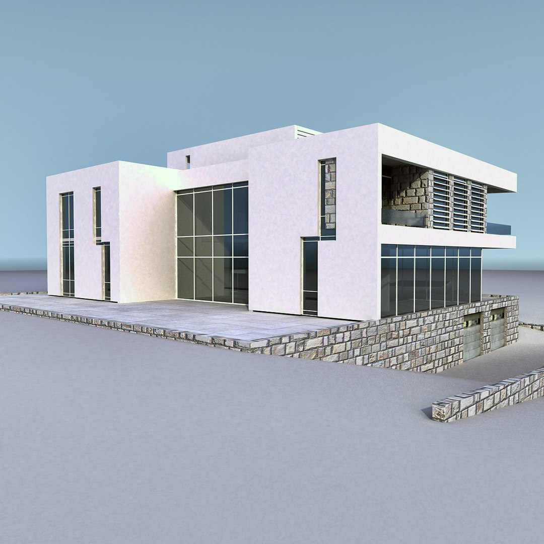 3ds Max Modern Building