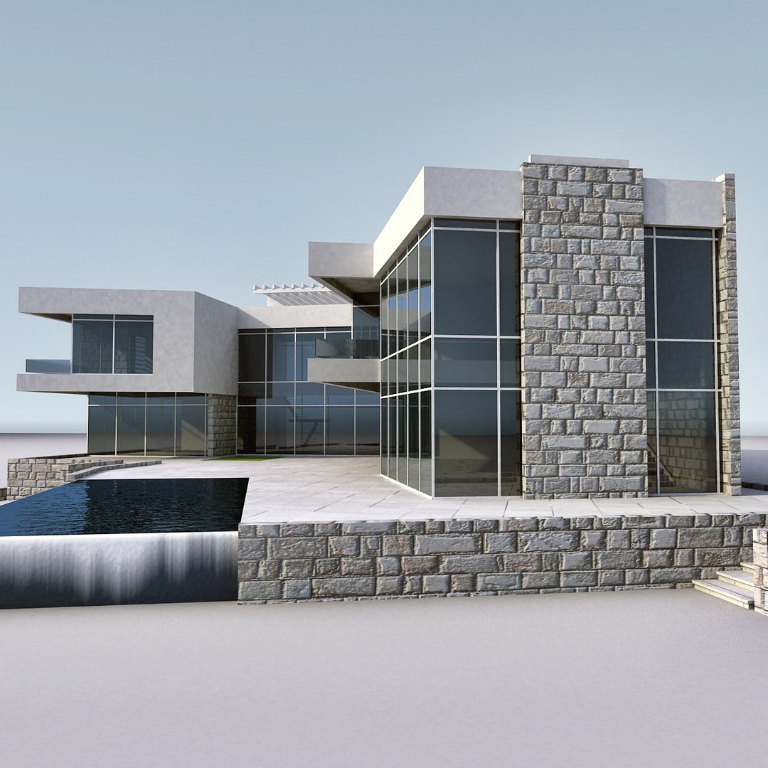 3ds Max Modern Building