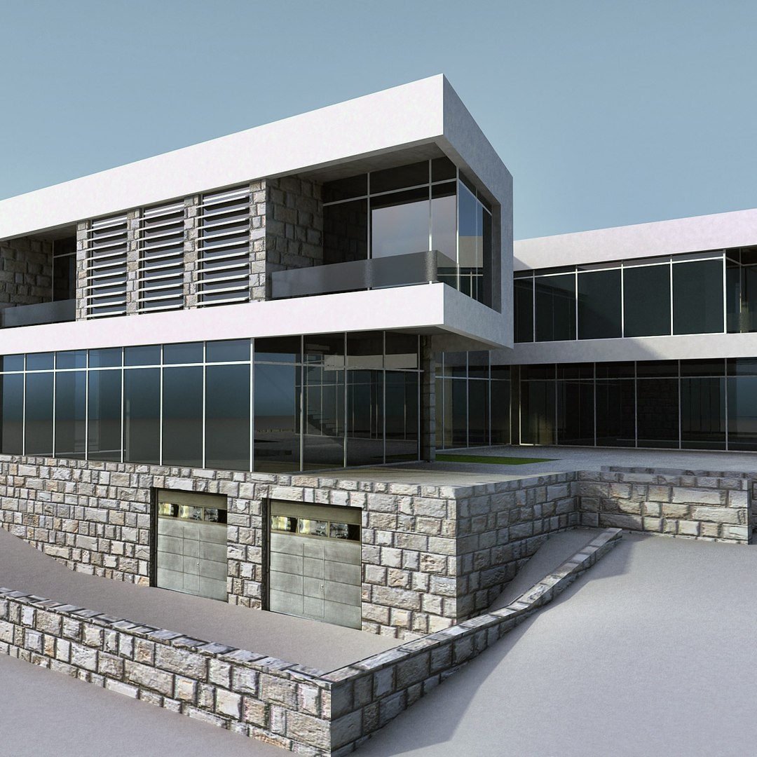 3ds Max Modern Building