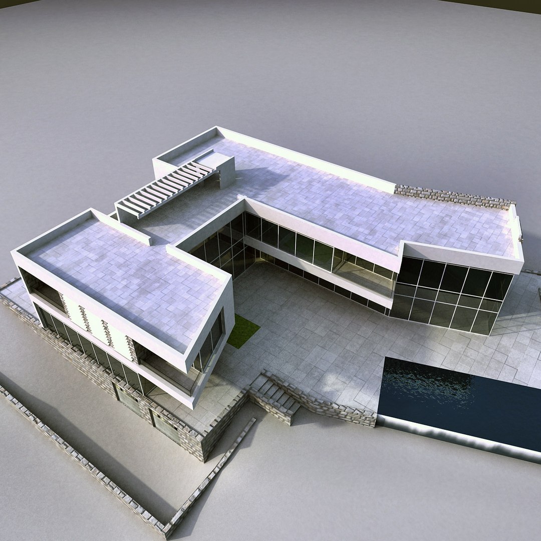 3ds Max Modern Building