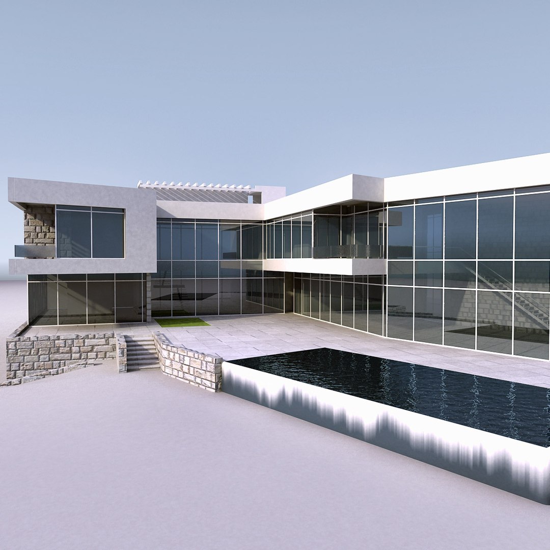 3ds Max Modern Building