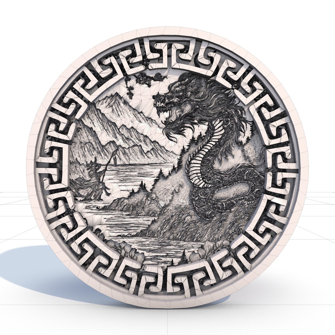 3D Dragon Coin - TurboSquid 2382359