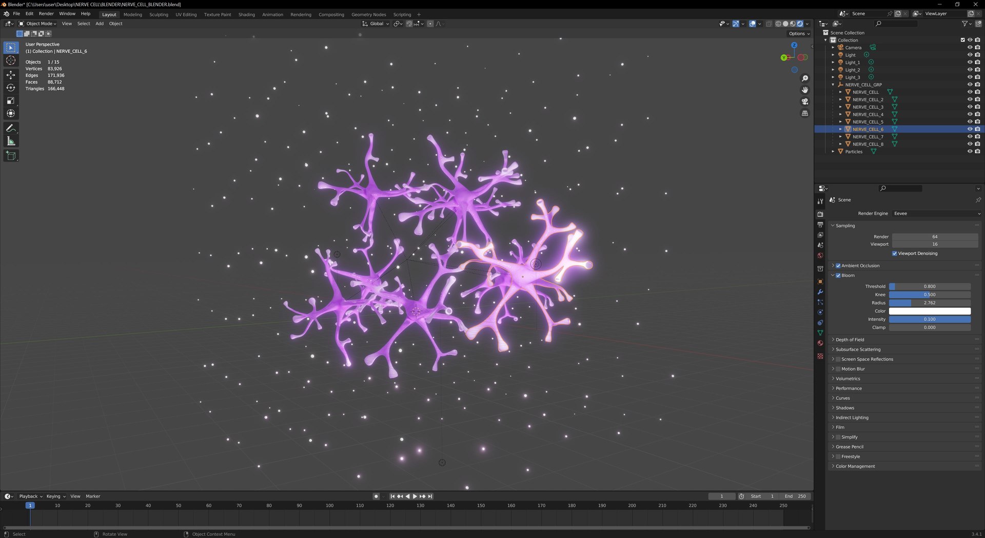 3D Nerve Cell - TurboSquid 2015102