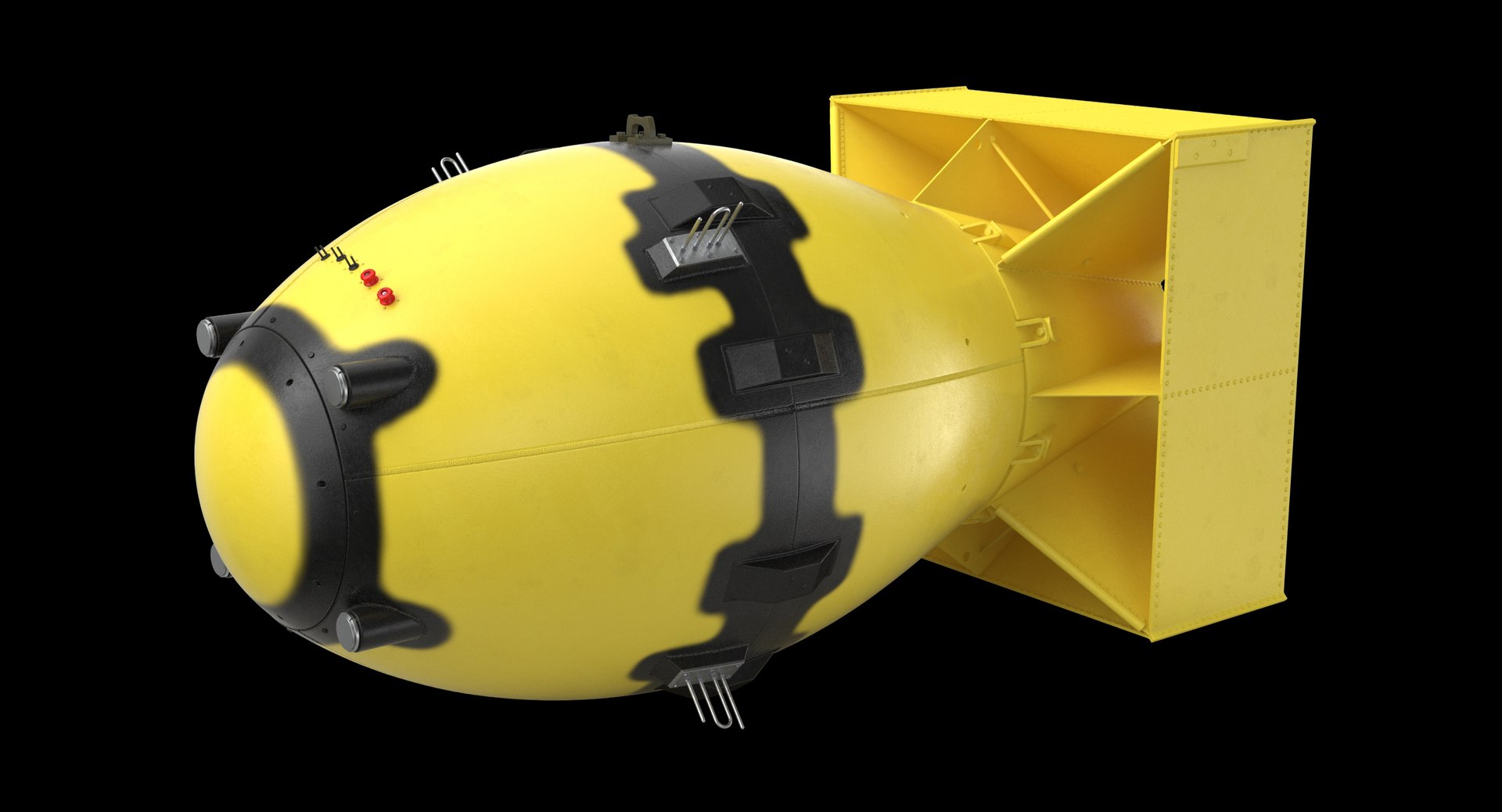 Fat man nuclear bomb 3D model - TurboSquid 1292083
