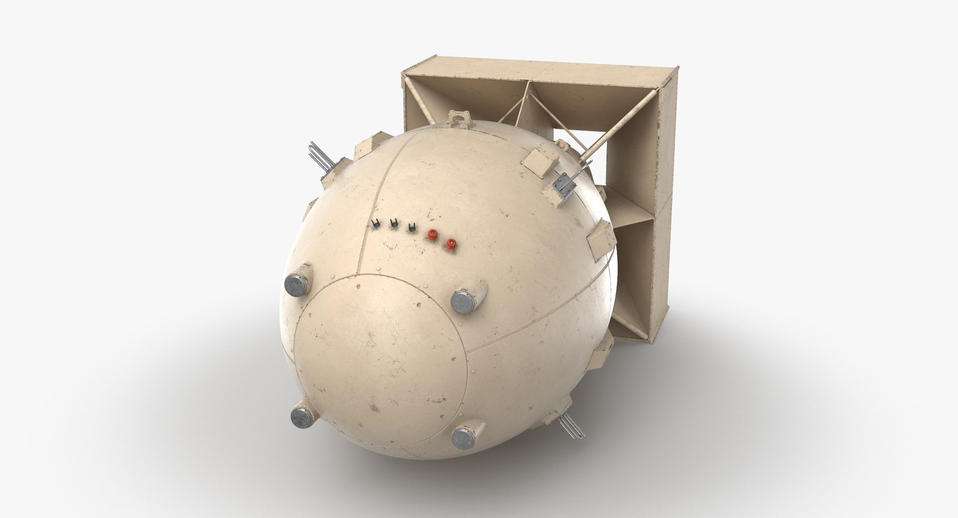 Fat man nuclear bomb 3D model - TurboSquid 1292083