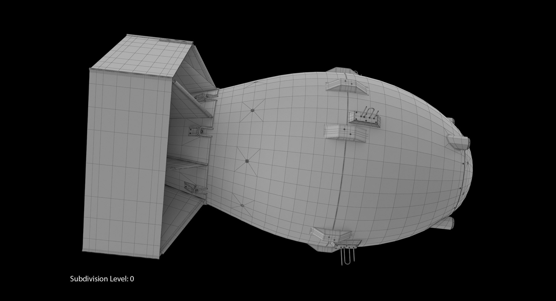 Fat man nuclear bomb 3D model - TurboSquid 1292083