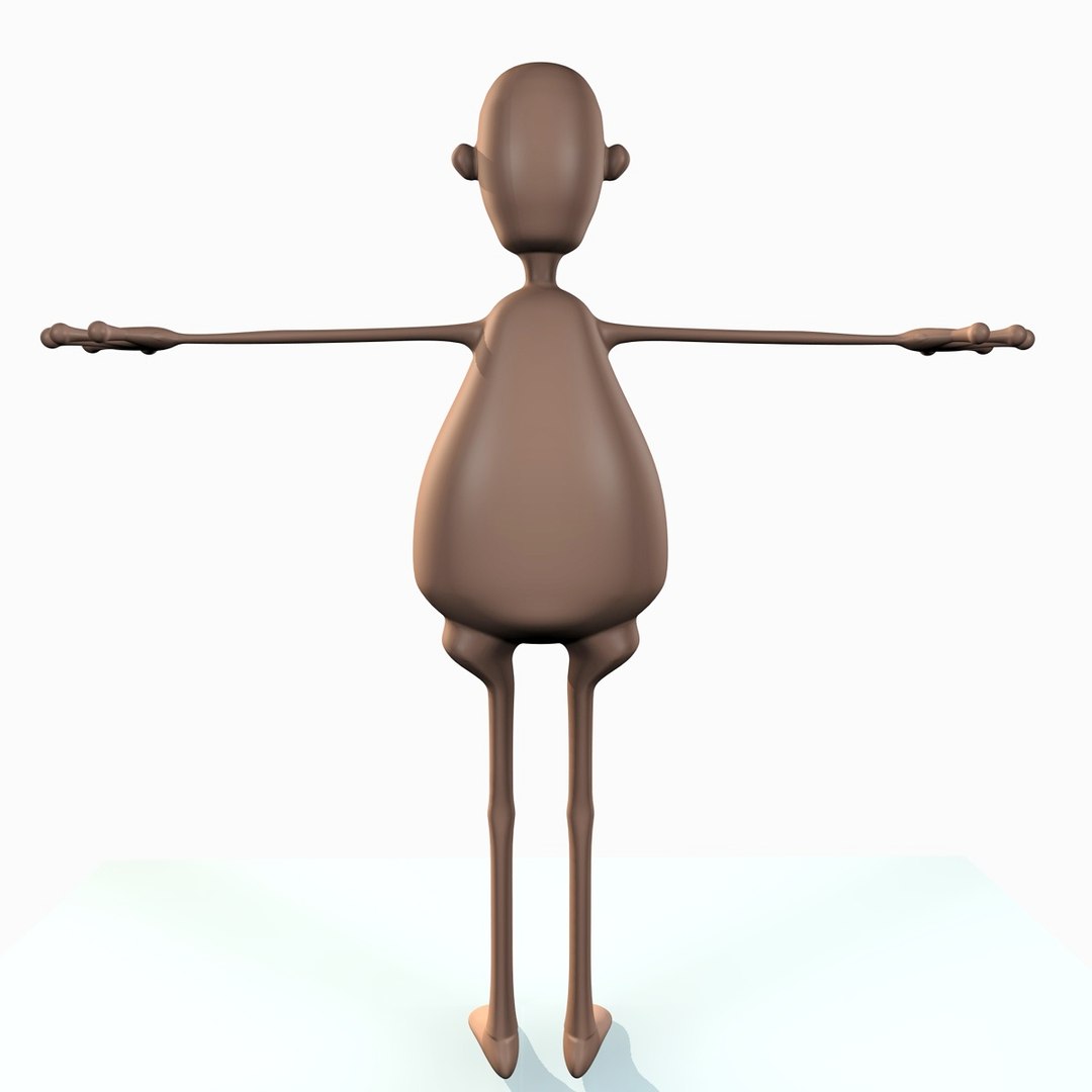 3d model richard cartoon character