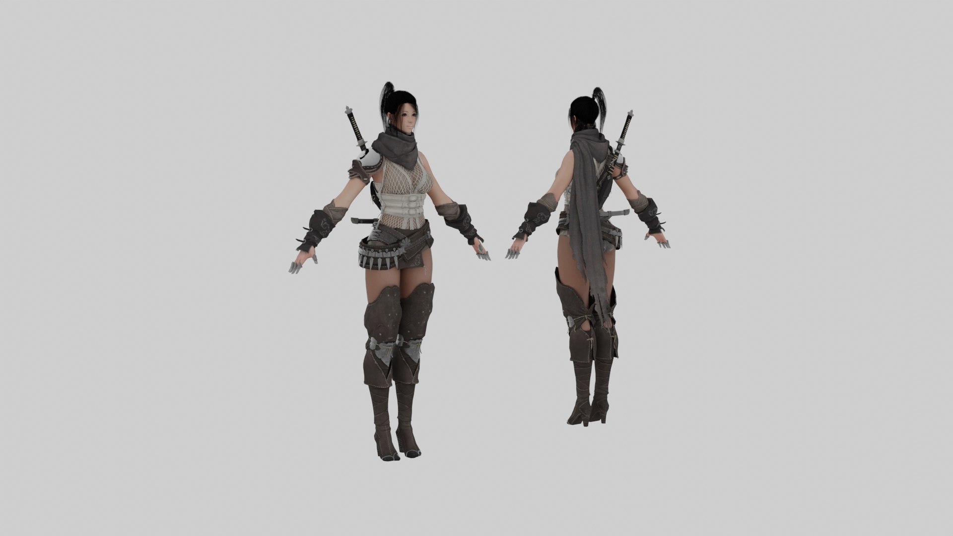 3D Kunoichi Knight - TurboSquid 2080823