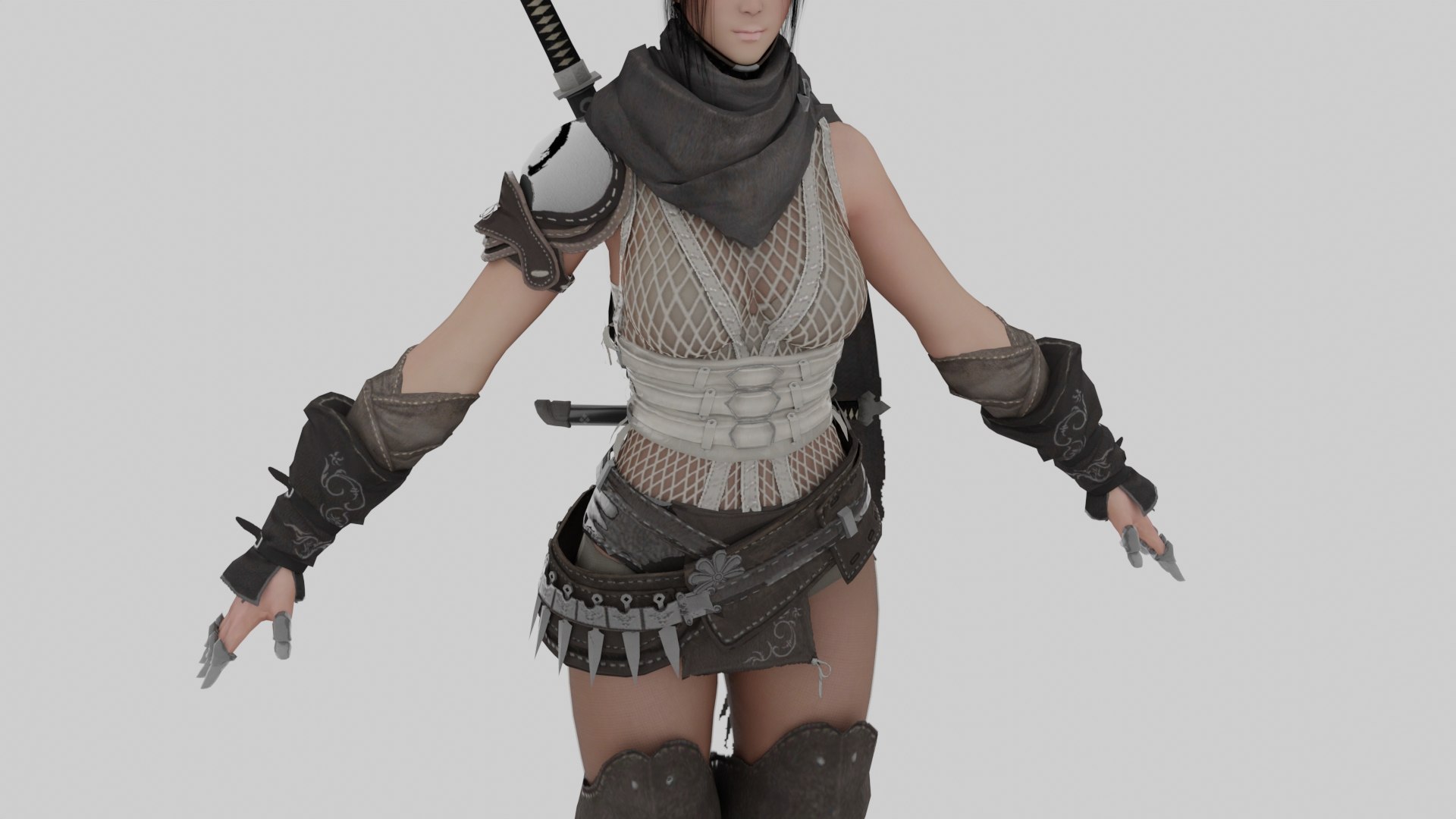 3D Kunoichi Knight - TurboSquid 2080823