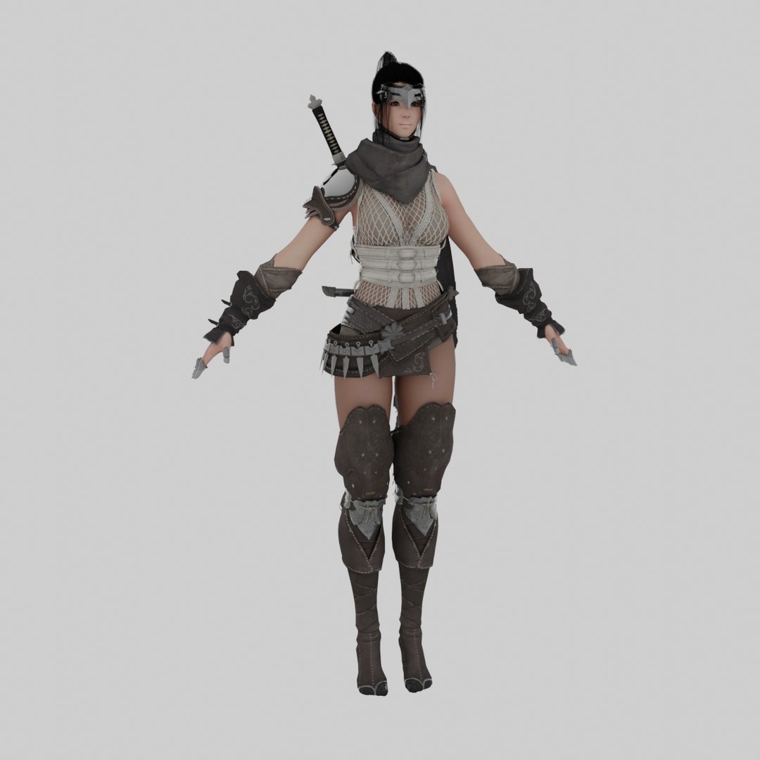 3D Kunoichi Knight - TurboSquid 2080823