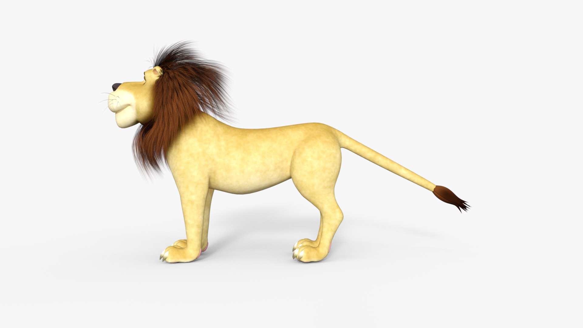 3D Cartoon Lion Rigged Model - TurboSquid 2017276