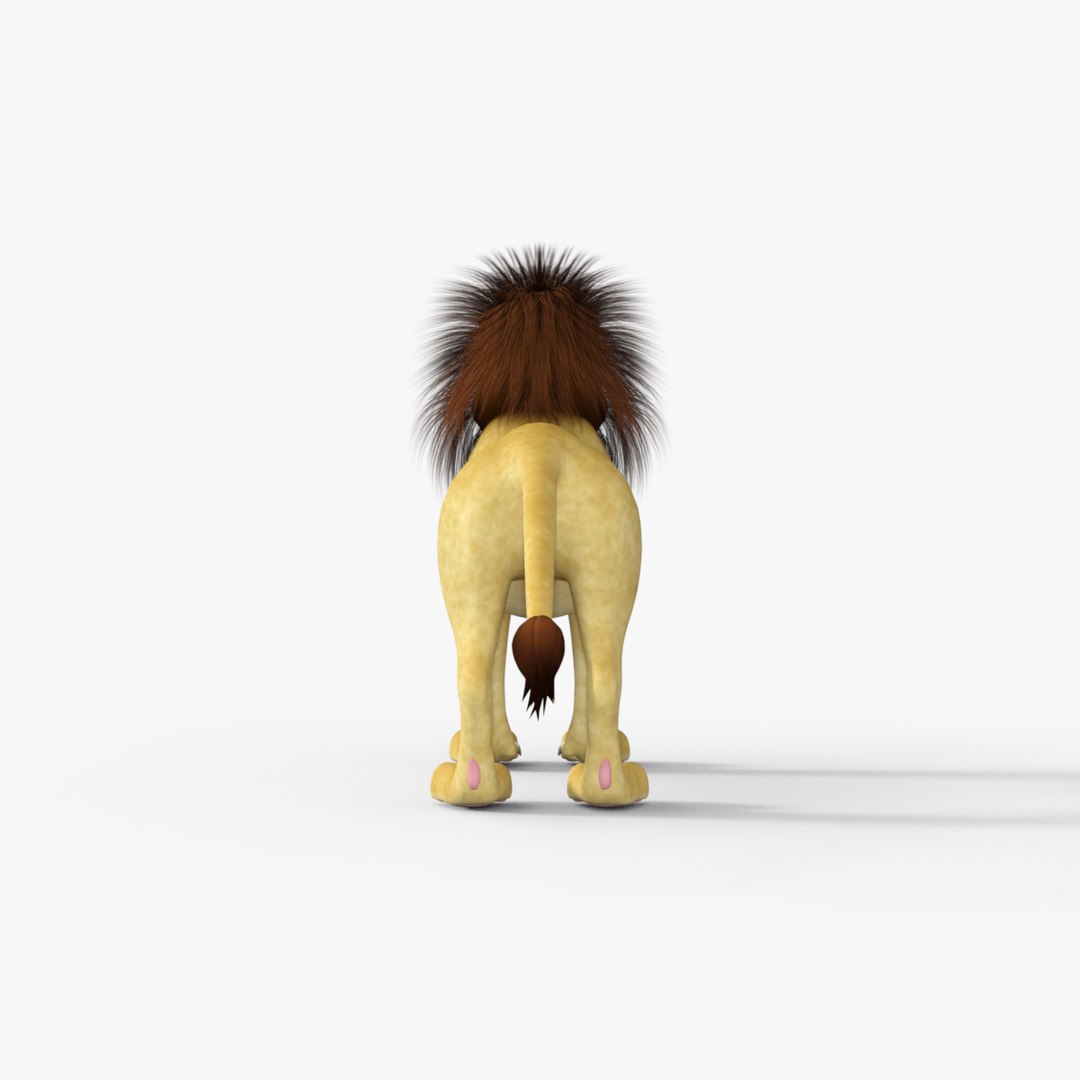 3D Cartoon Lion Rigged Model - TurboSquid 2017276