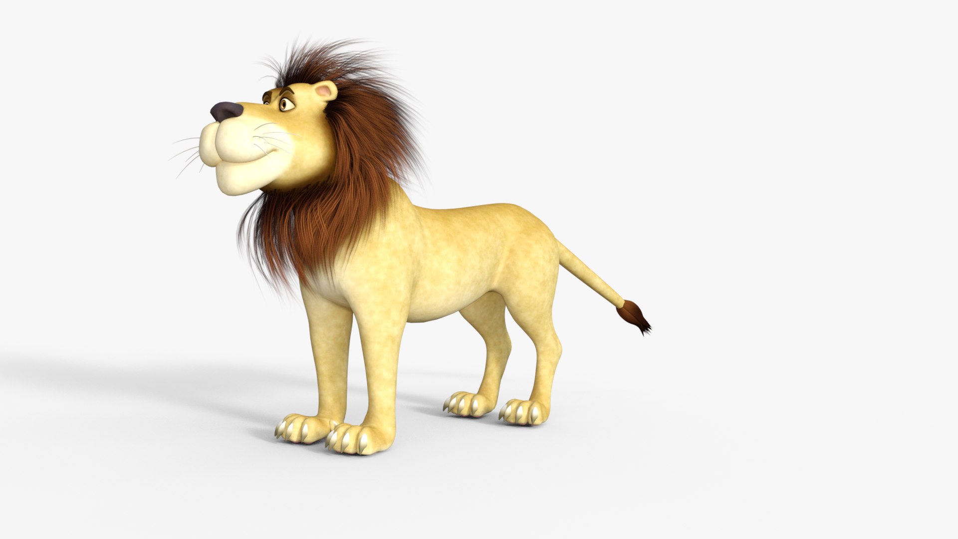 3D Cartoon Lion Rigged Model - TurboSquid 2017276