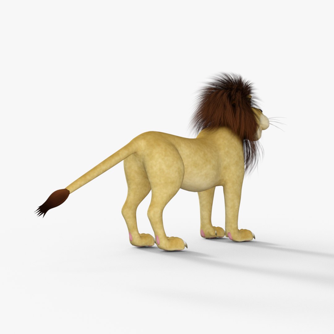 3D Cartoon Lion Rigged Model - TurboSquid 2017276
