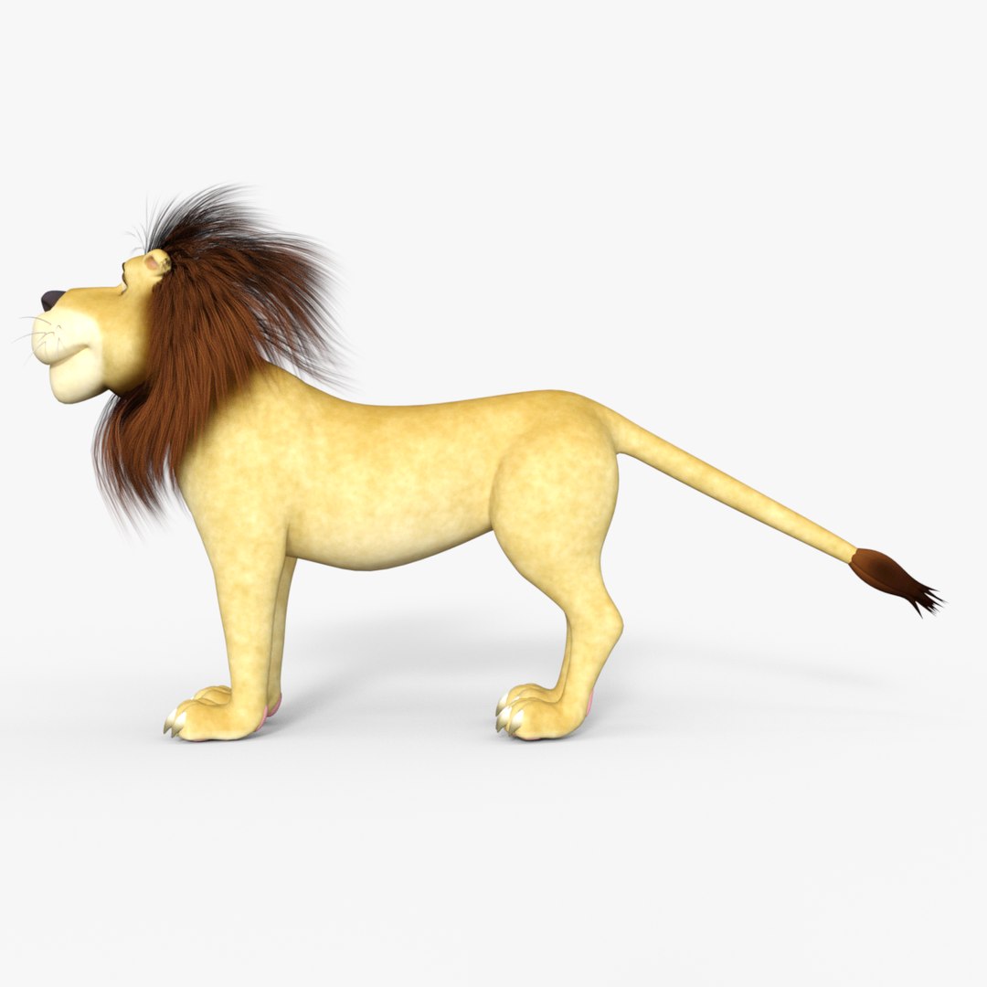 3D Cartoon Lion Rigged Model - TurboSquid 2017276